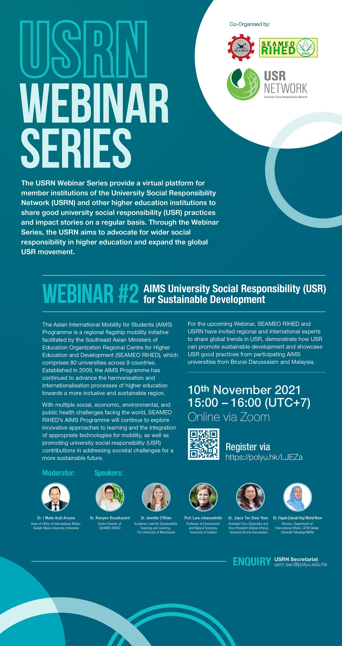 USRN Webinar Series #2: AIMS University Social Responsibility (USR) for ...
